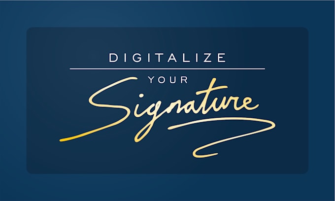 Vectorize and digitize hand drawn signature to vector image by ...