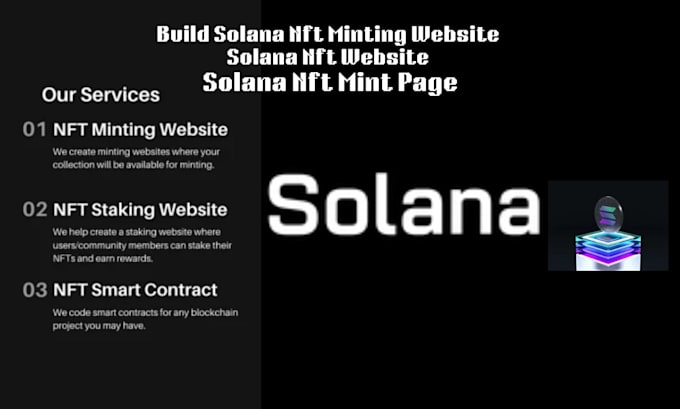 Solana nft minting website, solana minting dapp, solana minting by Geordg | Fiverr