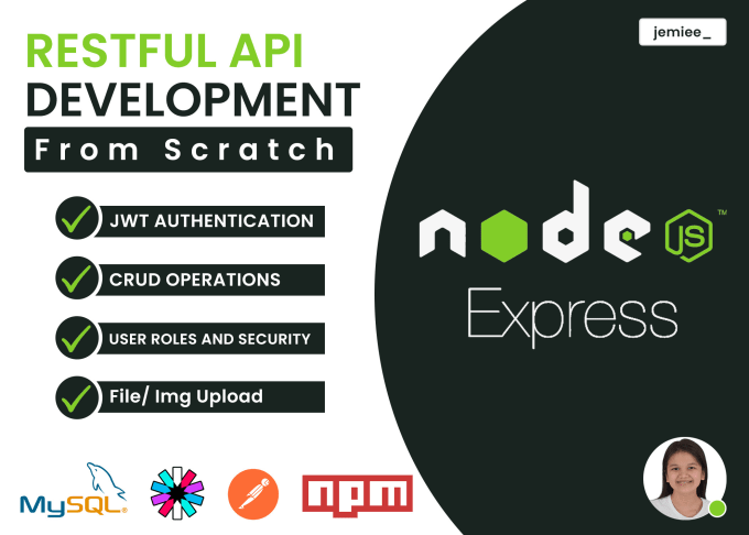 Build the restful api with node js and mysql by Jemiee_ | Fiverr Build the restful api with node js and mysql by Jemiee_ | Fiverr