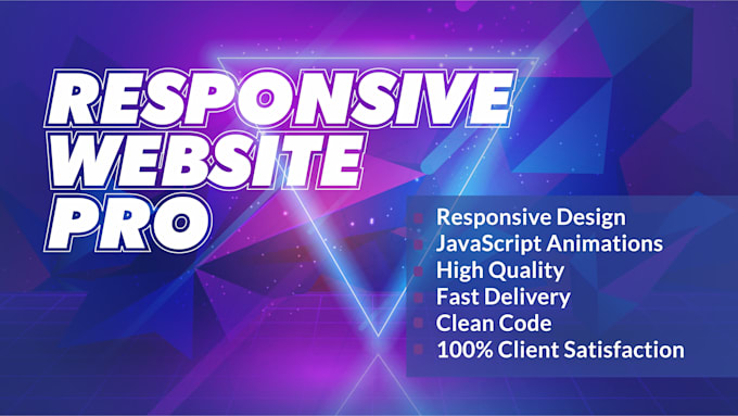 Design a responsive website with html css and javascript by Acetaiwo909 ...
