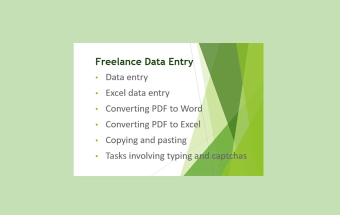 Do freelancing data entry by Ellen_kate | Fiverr