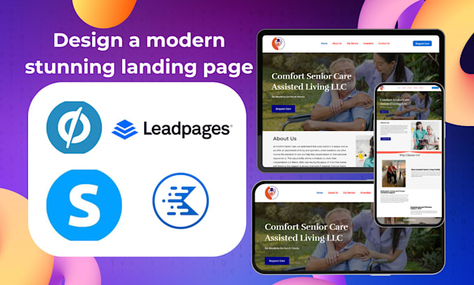 Design modern landing page on unbounce , leadpages system io by Oscar ...
