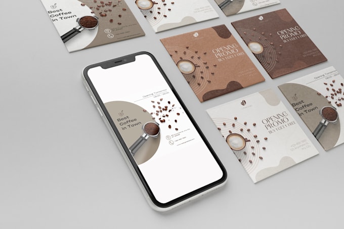 Create animated coffee shop posts and gifs for social media by ...