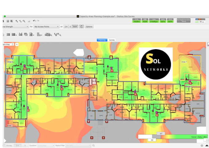 Do wifi signal survey heat map by Solnetworks | Fiverr