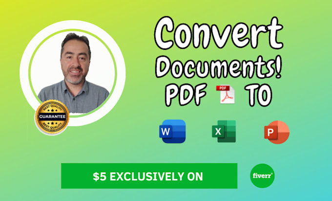 Convert pdf any formats by Davtor76 | Fiverr