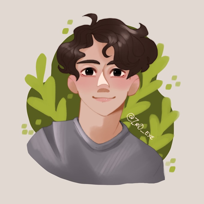 Draw an original colorful portrait for your pfp by Zerooo_exe | Fiverr