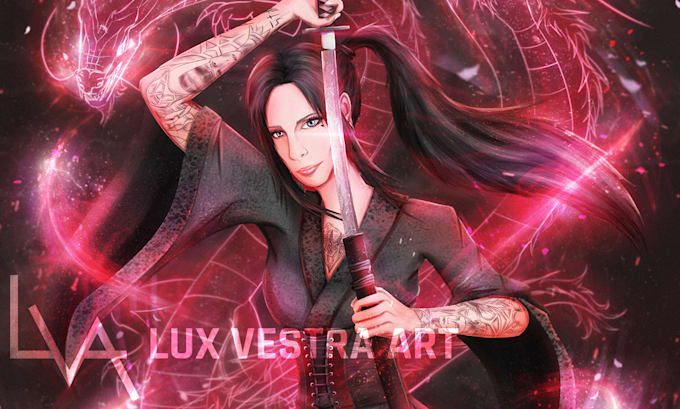 Create digital art for your fantasy character by Luxvestraart | Fiverr