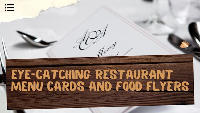 Design eye catching restaurant menu cards and food flyers by ...
