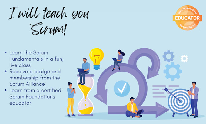 Teach you scrum foundations by Kim_linton | Fiverr