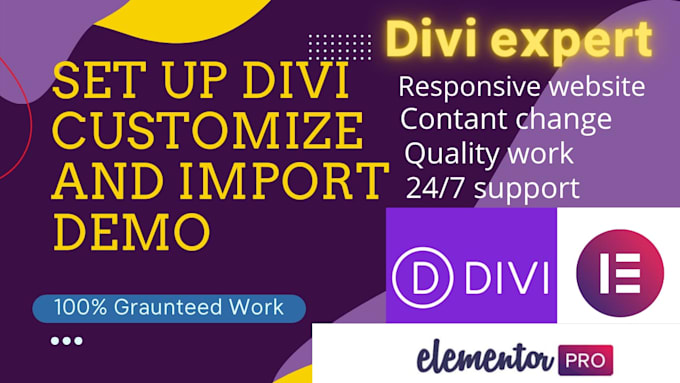 Install divi theme, customize divi wordpress website by Laibarana_tech | Fiverr