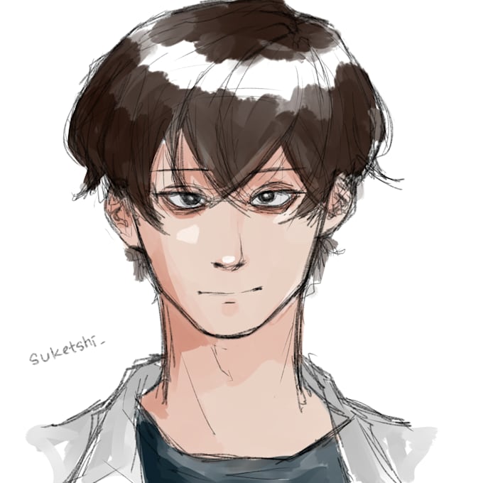 Draw anime, manga, fanart, oc drawing by Ashisketch123 | Fiverr