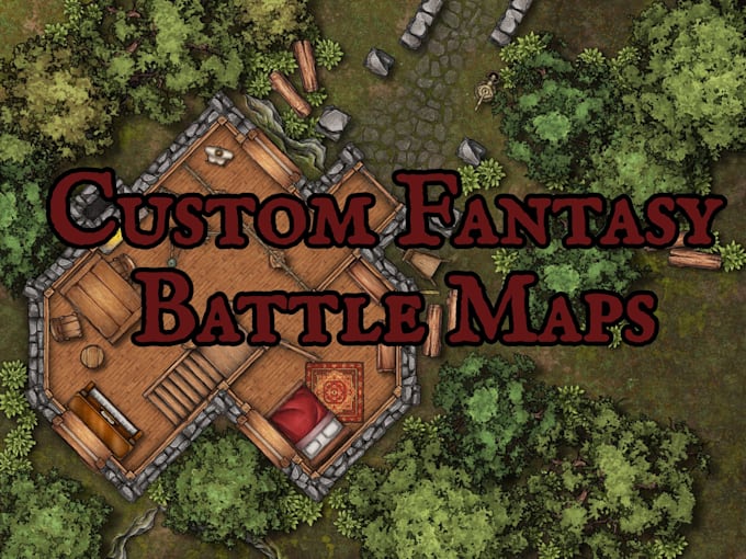 Make you a custom fantasy battle map by Rmchugh | Fiverr