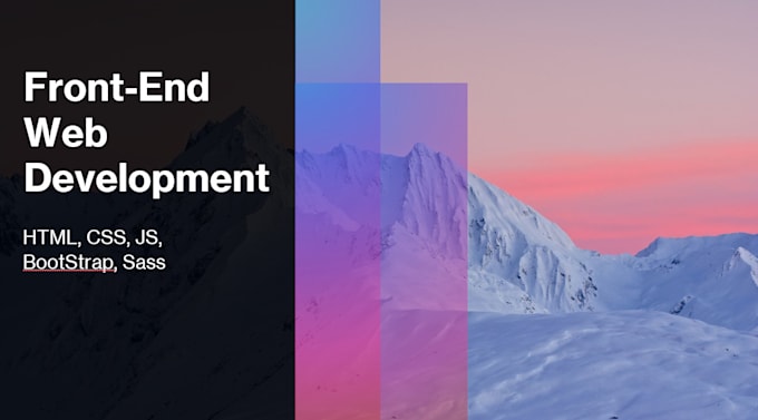 Help with your front end web development i html css javascript ...