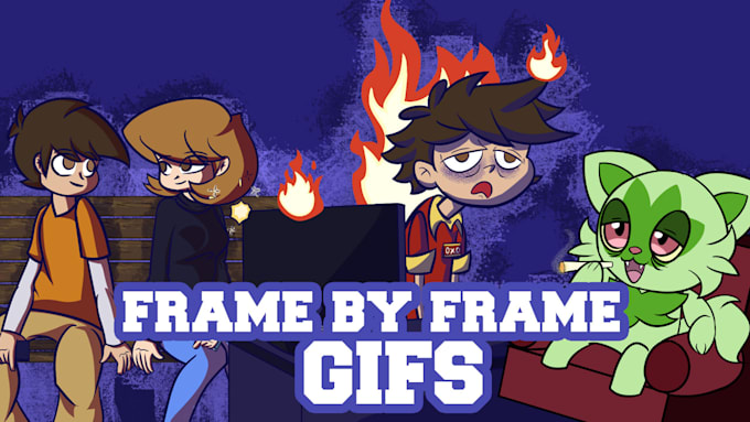 Create frame by frame animated cartoon video by Jjrav7n | Fiverr