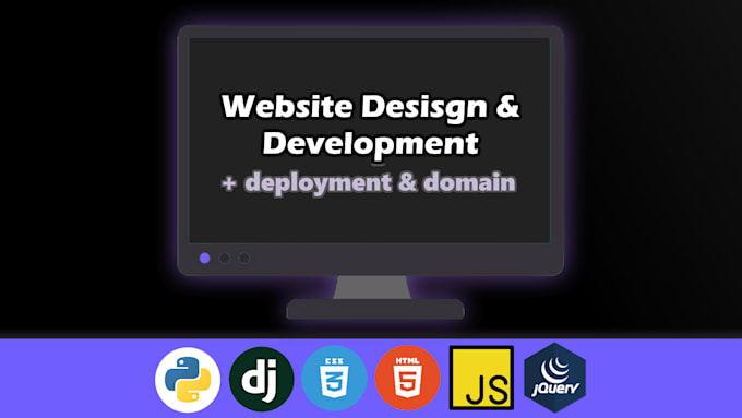 Create a website with django , html, css, jquery, javascript by ...