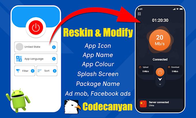 Customize, setup reskin your android codecanyon app by Syedzaid389 | Fiverr