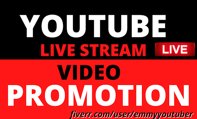 Do youtube live stream video promotion, organic non stop live stream ...