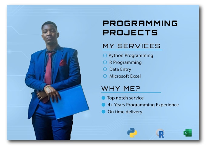 Do r programming, python excel and c programming projects by ...