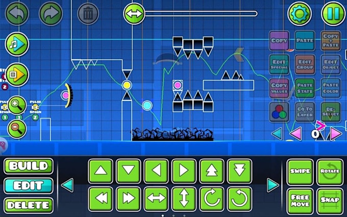 Create a geometry dash layout by Laserlaal | Fiverr