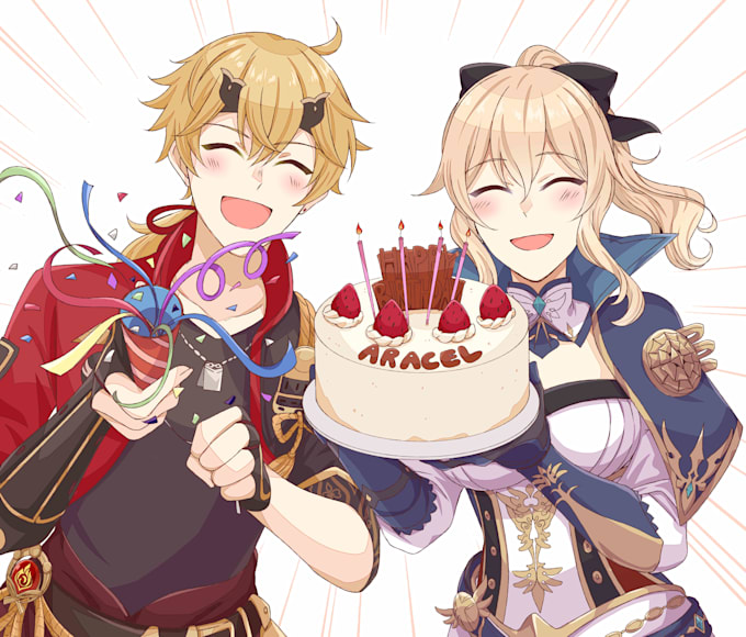 Create fan art anime and game character by Cheeztik_ | Fiverr