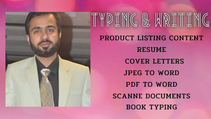 Do typing, editing and proof reading by Zzaib365 | Fiverr