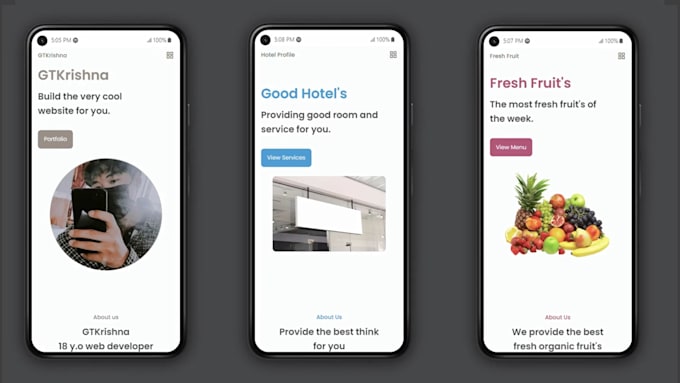 Make a responsive html website with light dark mode by Keeiiii | Fiverr