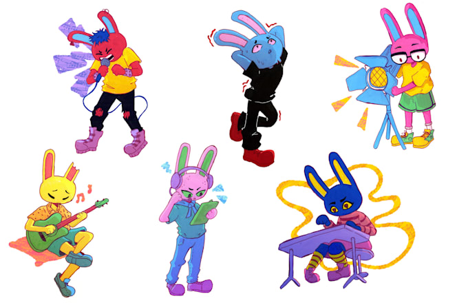 Illustrate your characters with posca by Antboyart | Fiverr