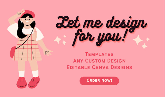 Create cute, modern designs using canva by Purrplyxarts | Fiverr