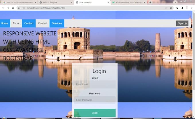 Create responsive website with using html css js and php by Arzihakro ...