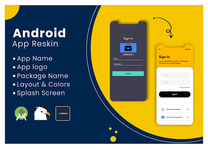 Reskin app, redesign your android app and reskin codecanyon by ... Reskin app, redesign your android app and reskin codecanyon by ...