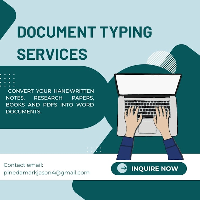 Type your documents into ms word, excel, powerpoint by Markjasonpineda ...