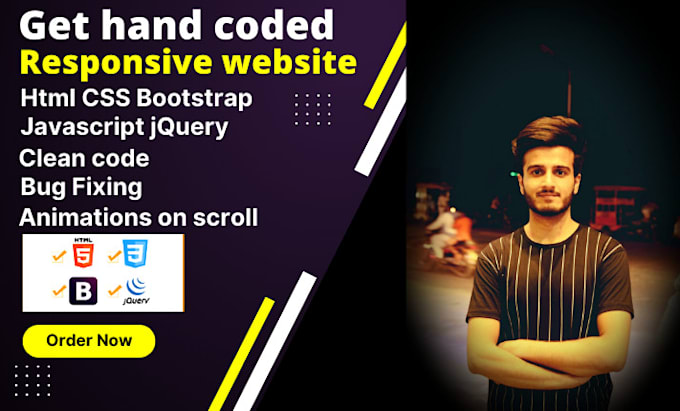 Develop a website using html css javascript and jquery by Wepthh | Fiverr