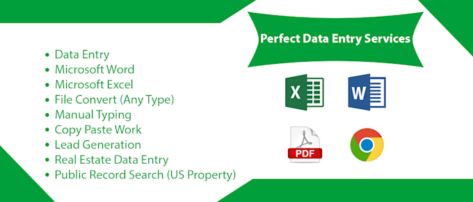 Do any type of data entry work, file conversion, etc by Chumar10 | Fiverr