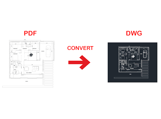 Convert pdf drawing to autocad by Bgrendering | Fiverr