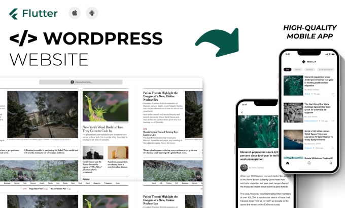 Convert Your Wordpress Website To A Flutter App By Abdellah674 Fiverr