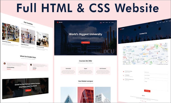 Design responsive website using html and css by Jaccurtis50 | Fiverr