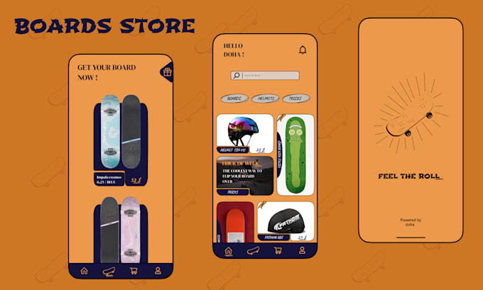 Create cool ui design for your app by Doha_ad | Fiverr