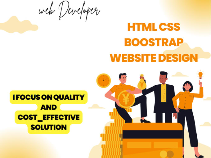 Design Attractive Web Using Html Css And Bootstrap By Mano Hussain Fiverr