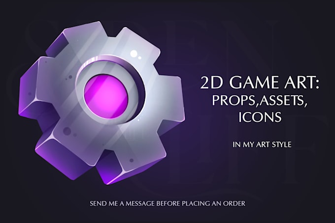 Draw 2d game art, game props, game assets, concept art by ...