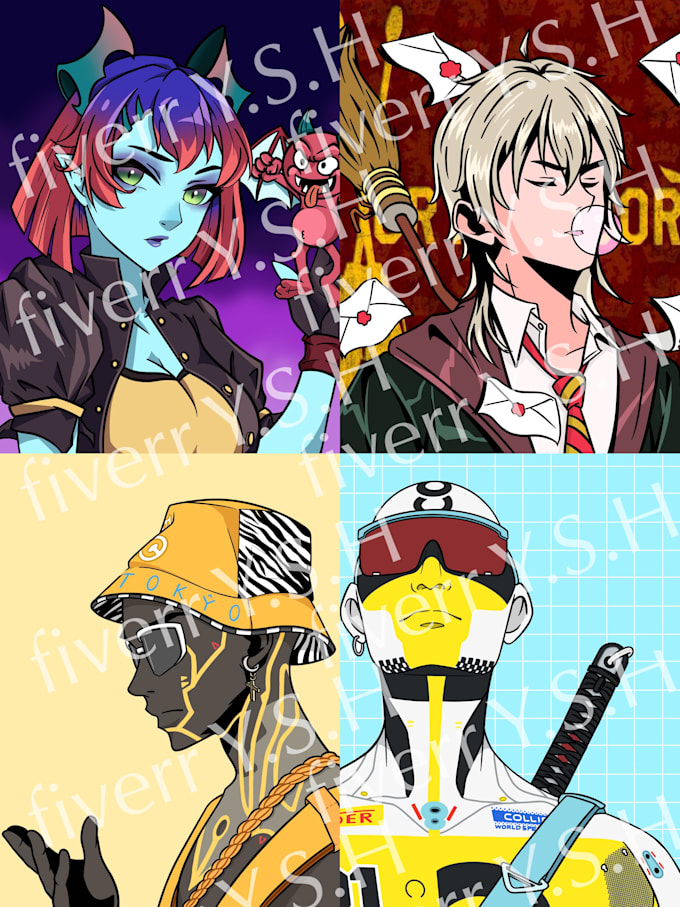 Design nft fan art with cartoon style or anime style by Yunieyap | Fiverr