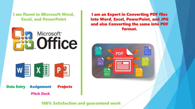 Do professional work in word, excel, and powerpoint by Adnanyounas879 ...