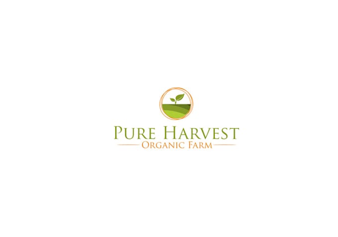 Design pure harvest organic farm logo by Evelyn_brown4 | Fiverr