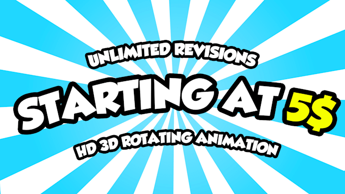 Create a 3d rotating logo animation spin loop by Daikikhey | Fiverr