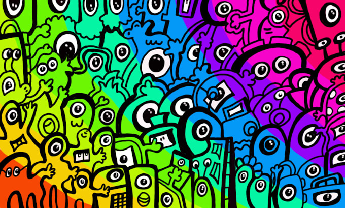 Create an amazing doodle art for any requirement by Nukipop4444 | Fiverr
