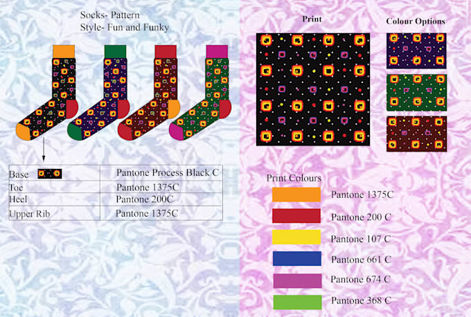 Create beautiful and fun socks patterns by Jamesjancy | Fiverr