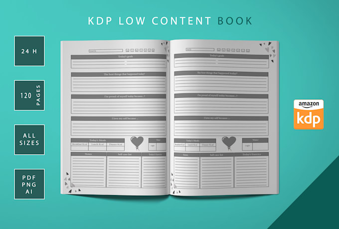 Design amazon kdp interior pages by Kouzilibrary | Fiverr