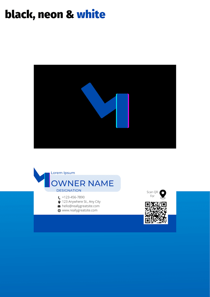Design a qr code integrated business card by Praiseodabi326 | Fiverr