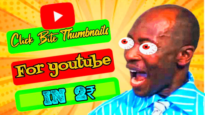 Design attractive youtube click bait thumbnail by Rockstaryt948 | Fiverr