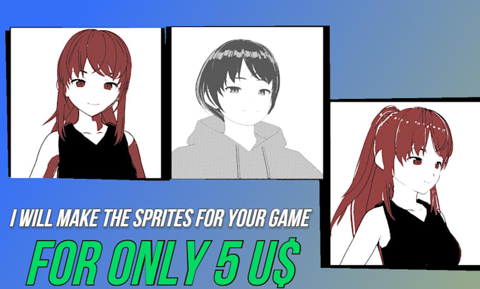 Make the face sprites for your game by Kaic13 | Fiverr
