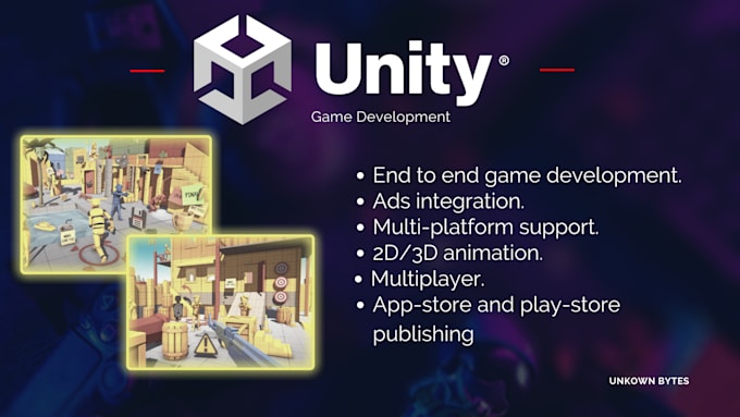 Develop A 2d 3d Game Using Unity For Windows Mac Ios Android Html5 Platform By Unknownbytes 
